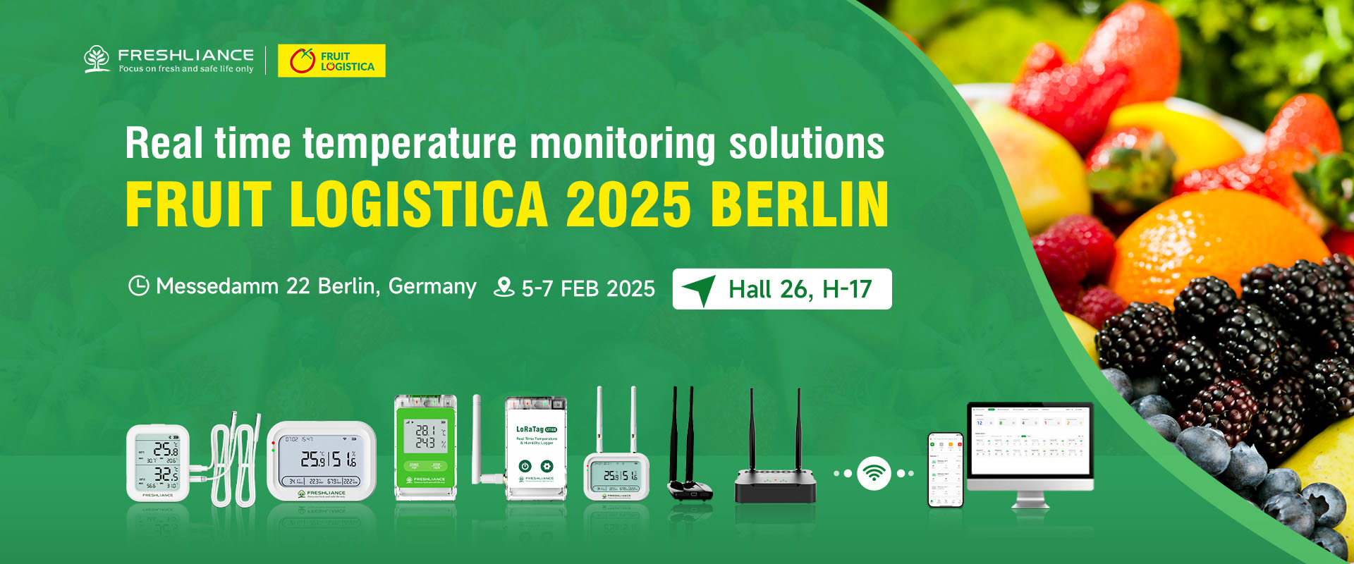 Temperature data logger,Wireless data logger,Real-time temperature monitoring_Freshliance ...